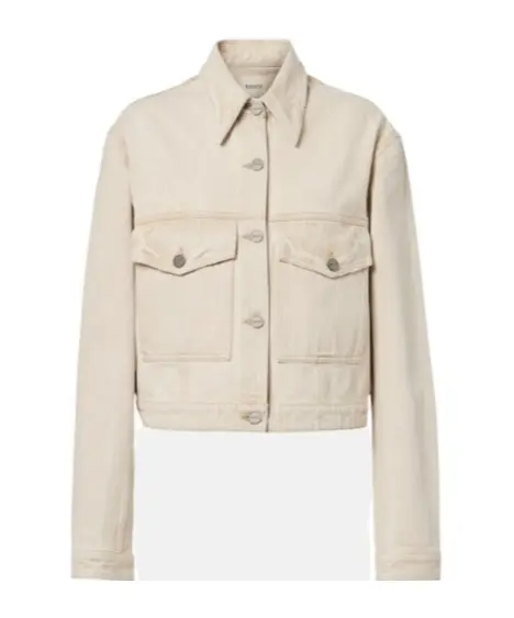 Khaite Tomer Denim Jacket - Nude