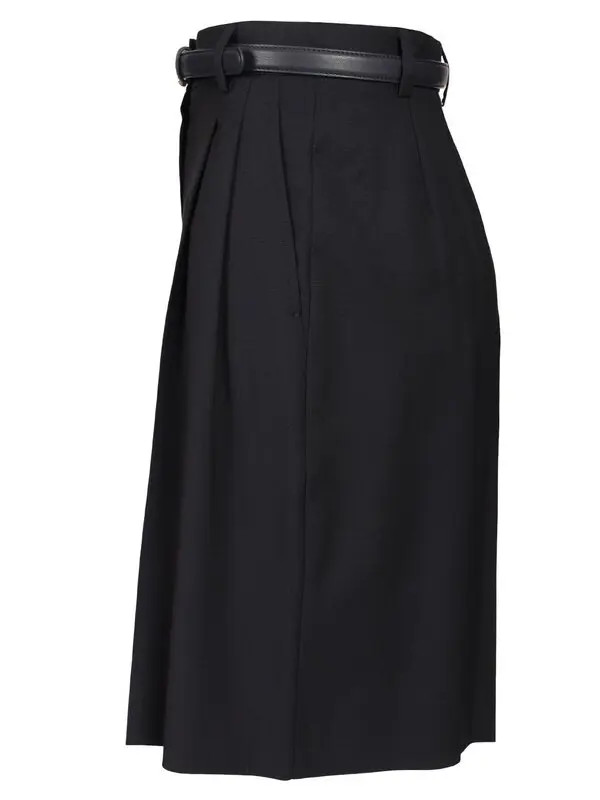 Max Mara Pleated Belted Bermuda Shorts