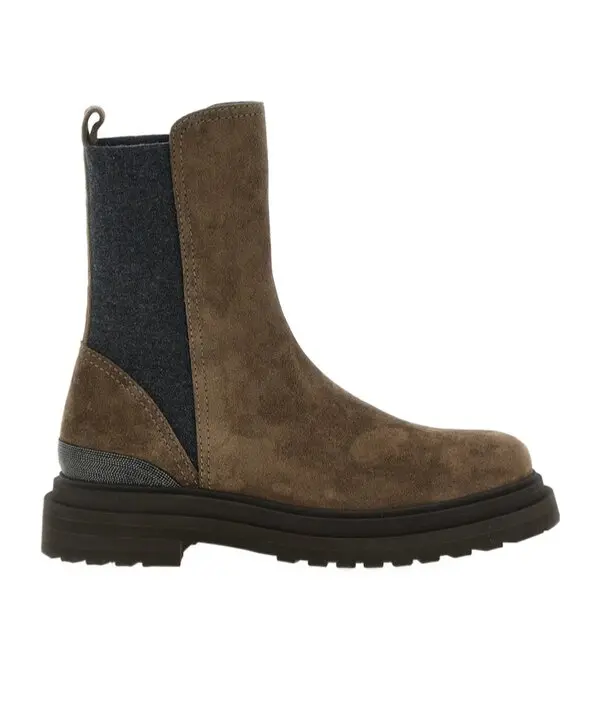 Brunello Cucinelli Round-toe Ankle Boots