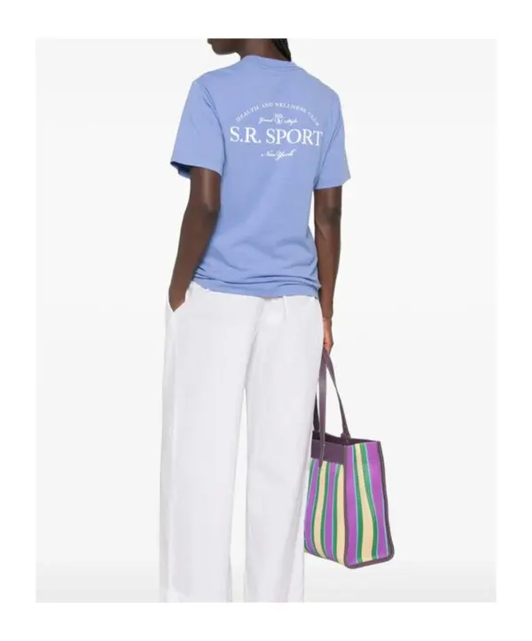 SPORTY  RICH Sporty & Rich Crewneck Short Sleeve T-shirt
