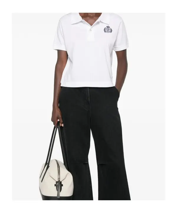 SPORTY  RICH Sporty & Rich Short Sleeve Polo Shirt