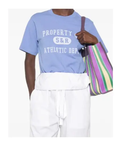 SPORTY  RICH Crew Neck T-shirt