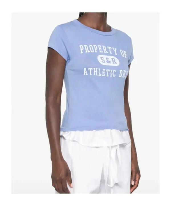 SPORTY  RICH Crew Neck T-shirt