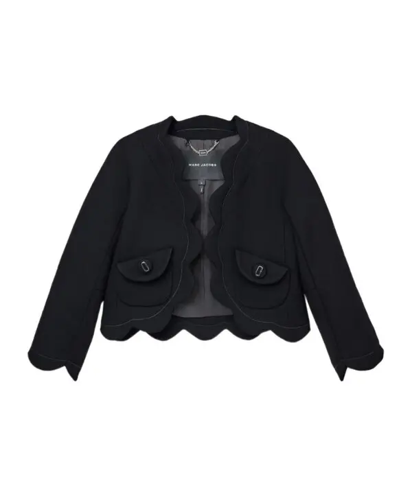 Marc Jacobs Scallop Daisy Lady Jacket - Black