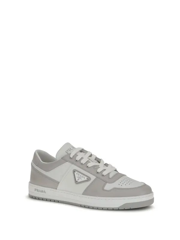 Prada Downtown Leather Two-tone Sneakers