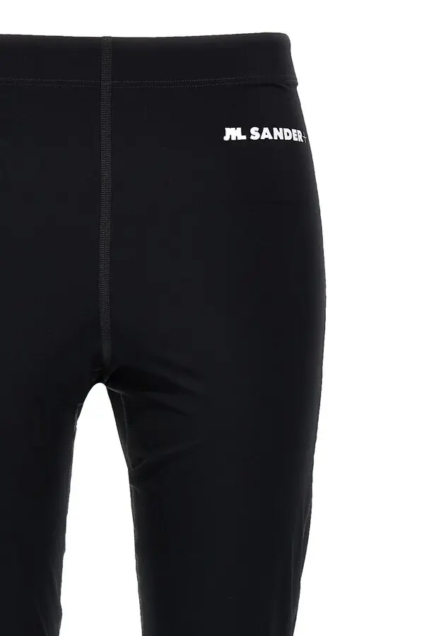 JIL SANDER Logo Printed Leggings