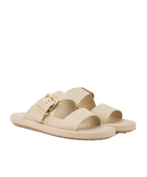 TOD'S Two-strap Platform Slide Sandals - Nude