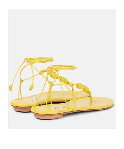 AQUAZZURA Versatile Soft Leather Sandals