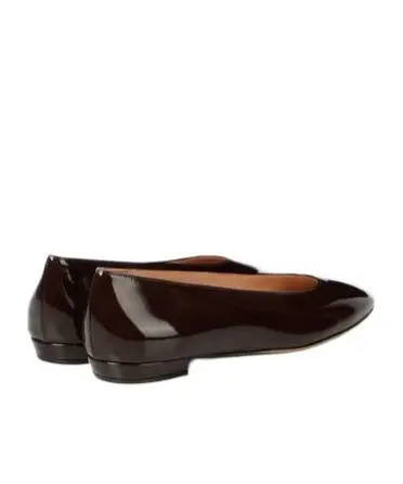 GIANVITO ROSSI Amelia Patent Leather Ballet Flats