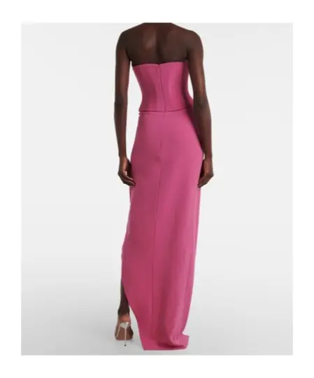 Alex Perry Draped Crêpe Corset Gown