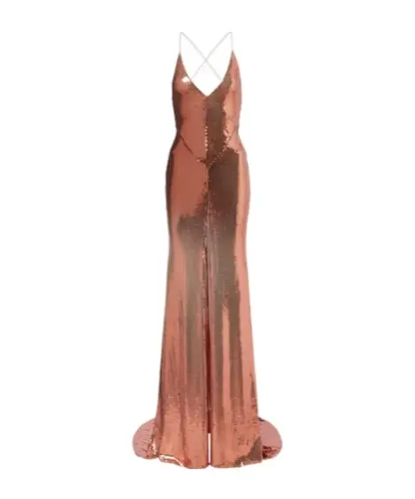 Alex Perry Open-back Sequined Gown