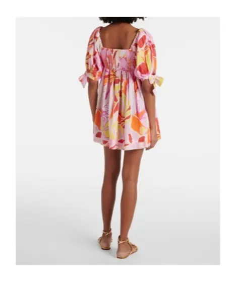 Poupette St Barth Catalina Printed Cotton Minidress