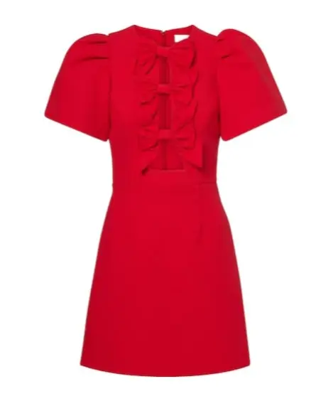 Rebecca Vallance Kaylee Bow-detail Minidress - Red