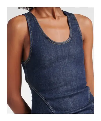 Alaïa Denim Midi Dress