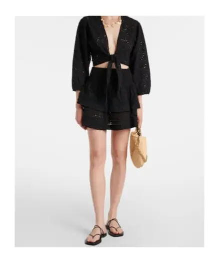 Melissa Odabash Pia Cotton Lace Top