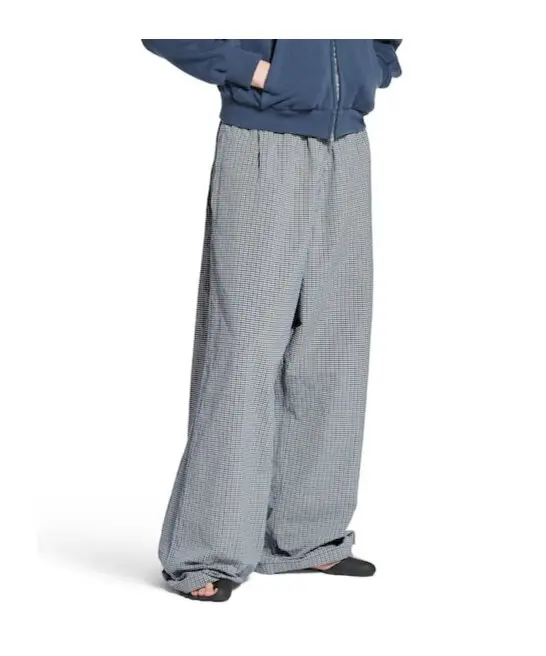 Balenciaga Plaid Pattern Trousers
