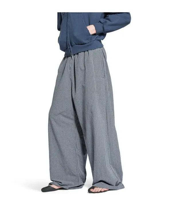 Balenciaga Plaid Pattern Trousers