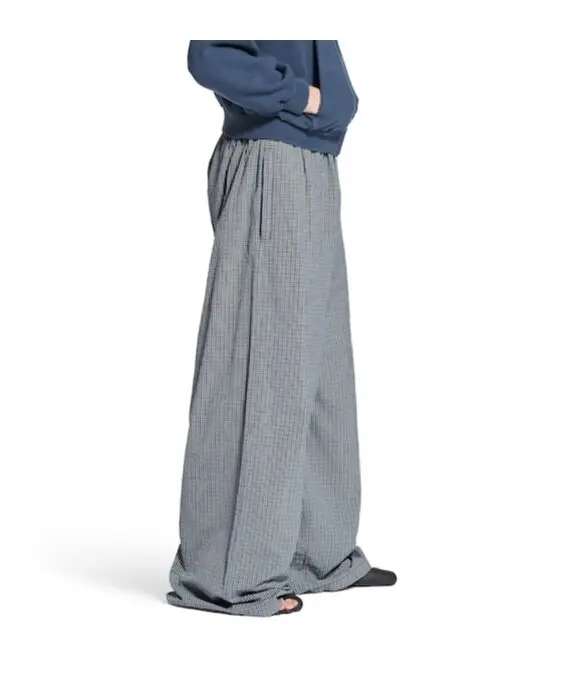 Balenciaga Plaid Pattern Trousers