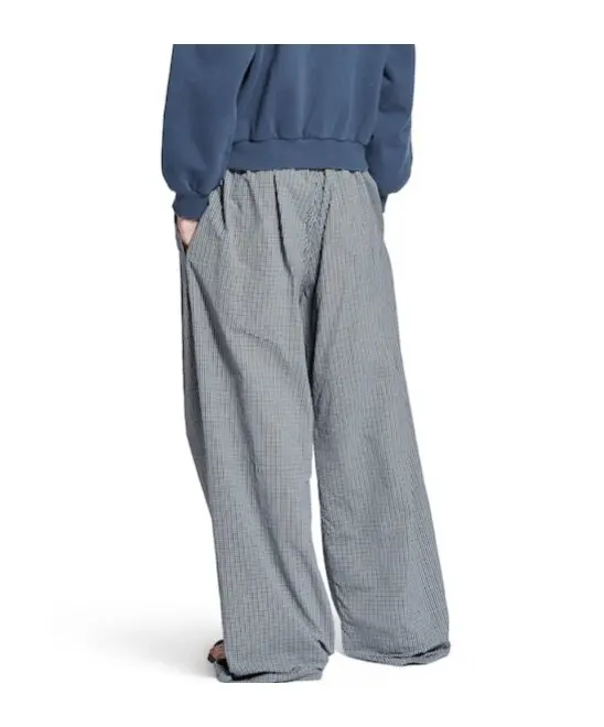 Balenciaga Plaid Pattern Trousers