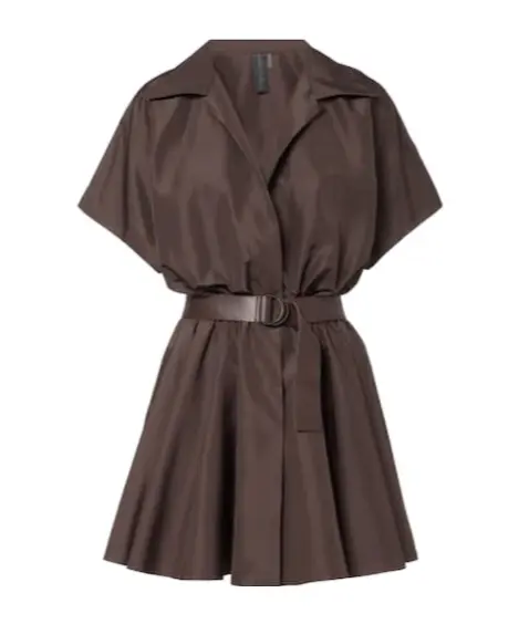 Norma Kamali Flared Minidress - Brown
