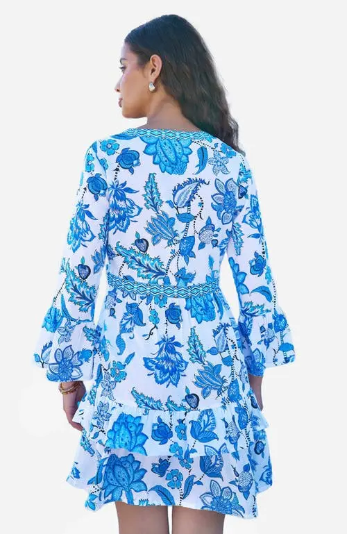 YUMI Floral Beach Tunic Dress