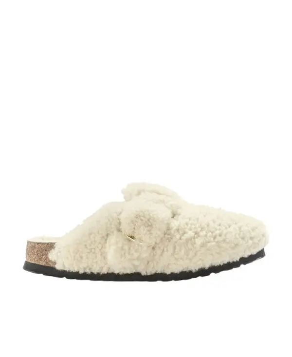 BIRKENSTOCK Boston Big Buckle Clogs - Nude