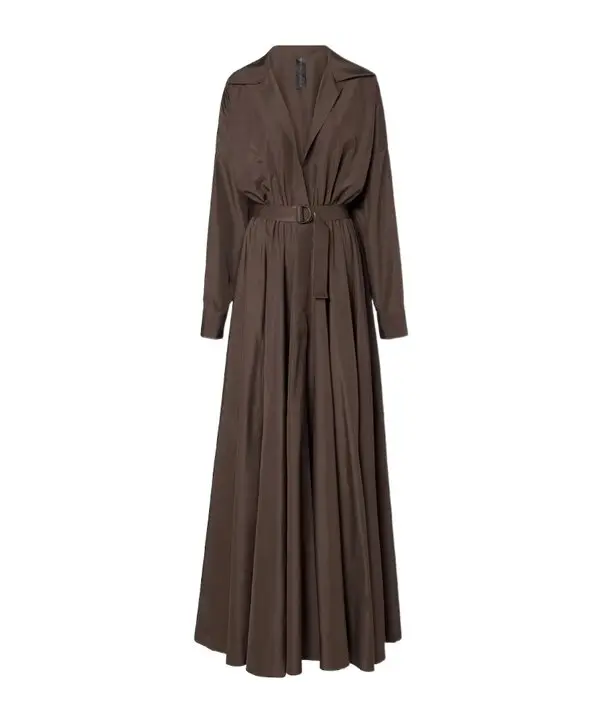 Norma Kamali Oversized Flared Gown - Chocolate