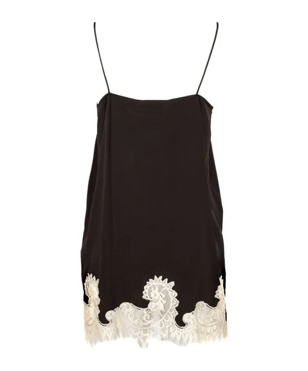 SEMICOUTURE Lace Trim Camisole Top