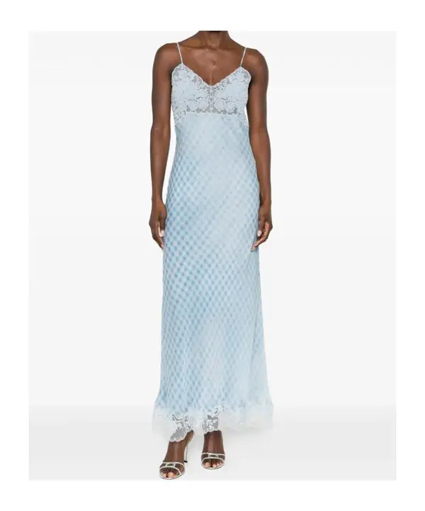Ermanno Scervino Lace Spaghetti Strap Dress