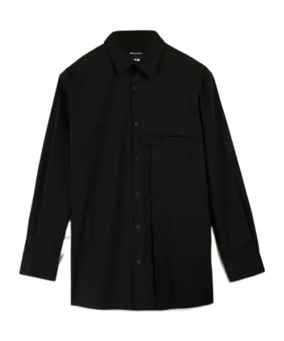 Y3 Pleated Pocket Shirt - Black
