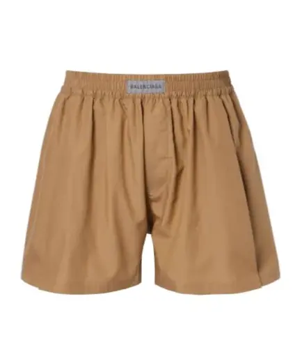 Balenciaga Logo Shorts - Brown