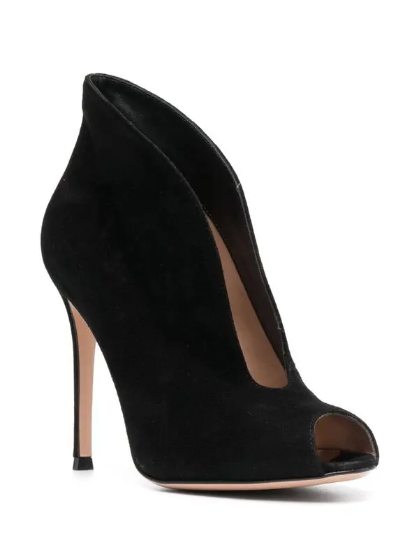 GIANVITO ROSSI Peep-toe 110mm Suede Sandals