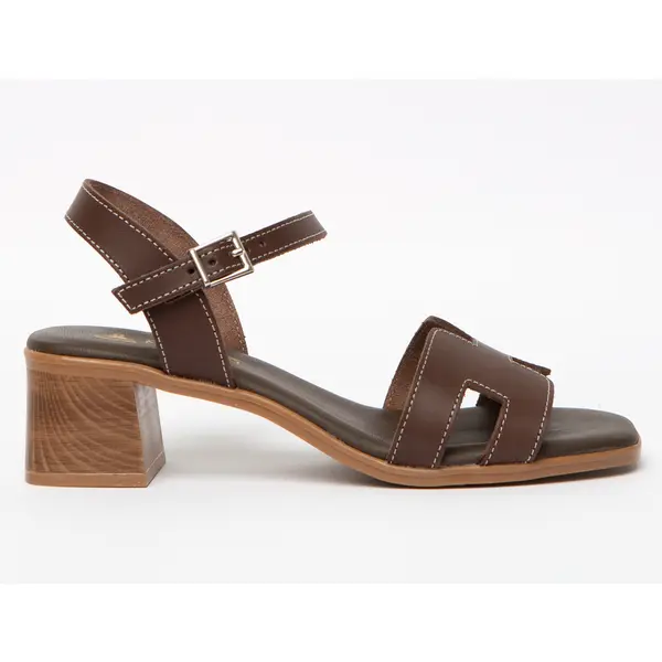MENINA STEP Siena Flat Sandal - Chocolate