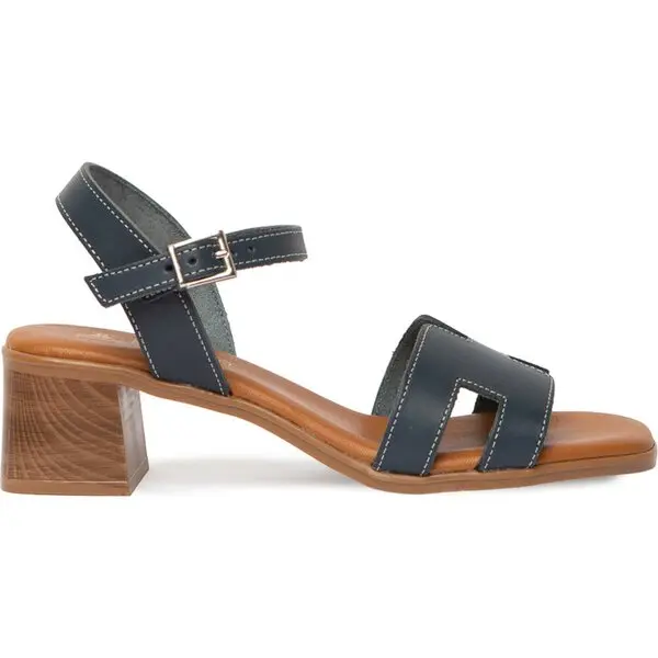 MENINA STEP Siena Flat Sandal - Navy