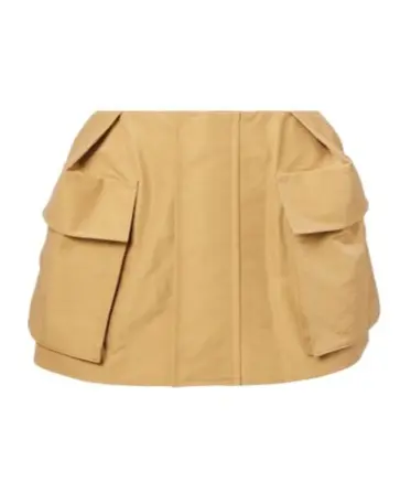 Sacai Cotton-blend Shorts - Nude