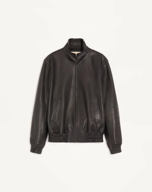 Valentino Garavani Leather Bomber Jacket
