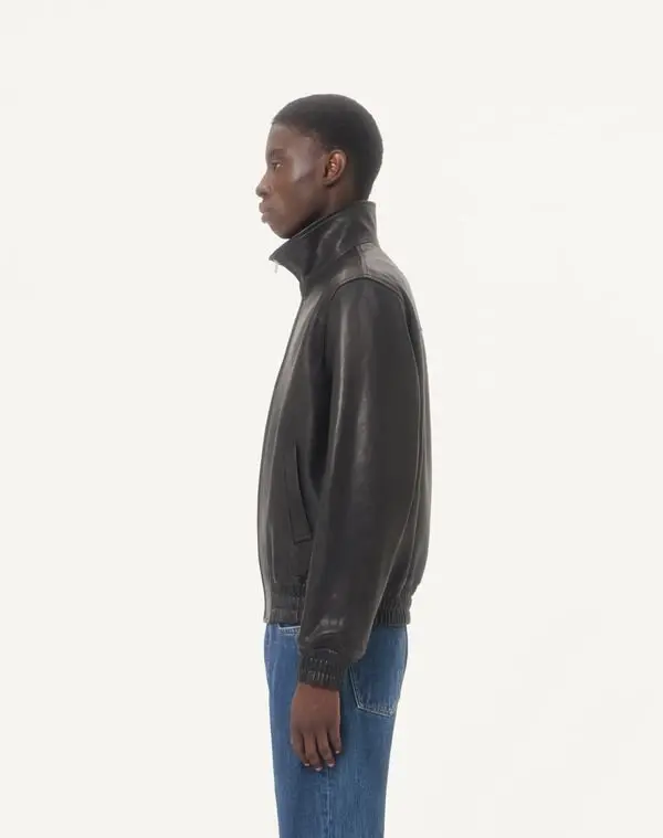 Valentino Garavani Leather Bomber Jacket