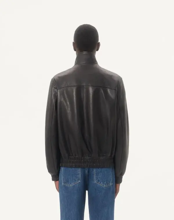 Valentino Garavani Leather Bomber Jacket