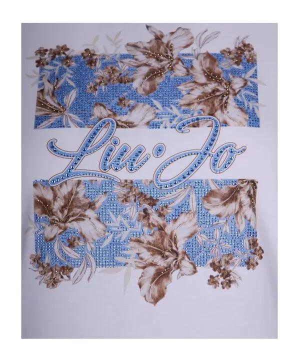 Liu Jo Logo Embellished T-shirt