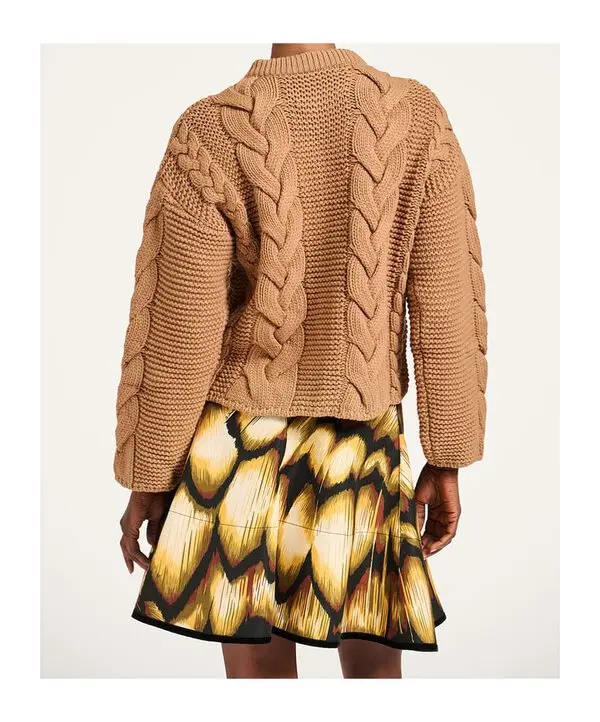 La DoubleJ Long-sleeve Cable-knit Cardigan