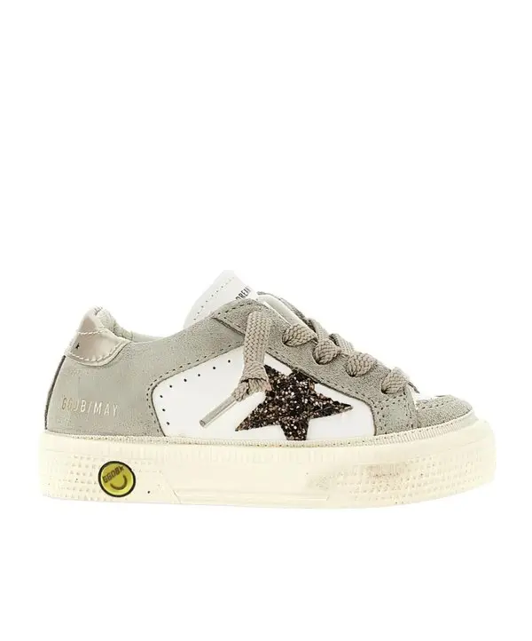 GOLDEN GOOSE Star Glitter Sneakers - White