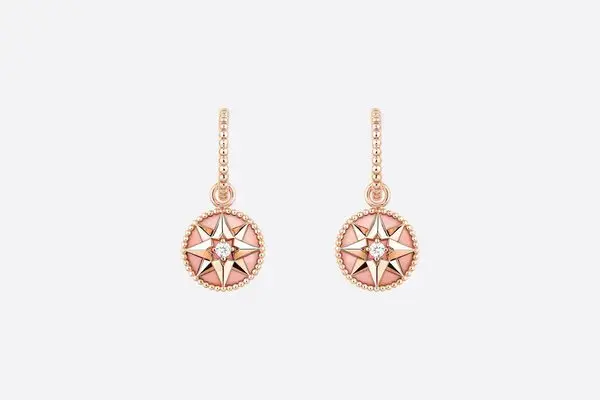 Dior Rose Des Vents Earrings - Pink