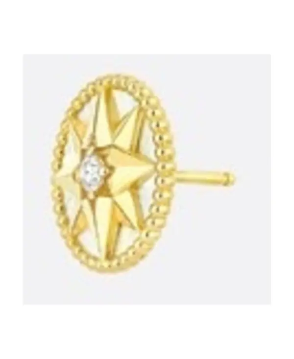Dior Medium Rose Des Vents Single Earring