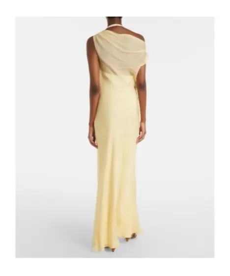 SIR. Strobe Off-shoulder Maxi Dress