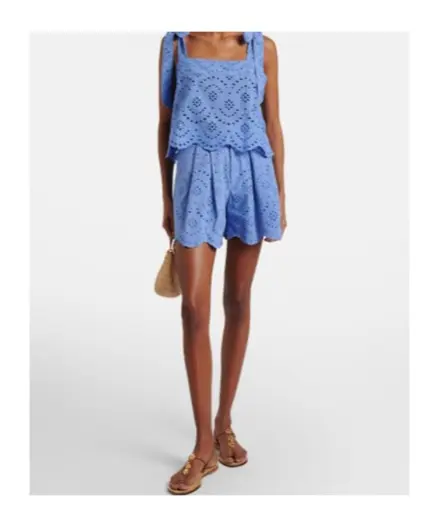 Poupette St Barth Broderie Anglaise Cotton Top