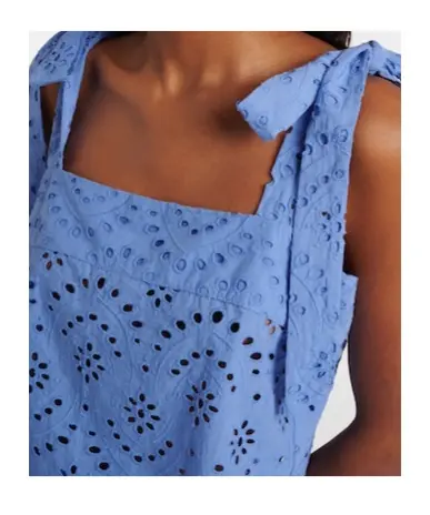 Poupette St Barth Broderie Anglaise Cotton Top