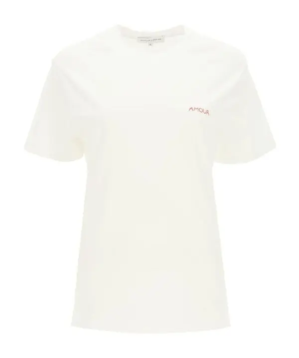 Maison Labiche Slogan Embroidered T-shirt