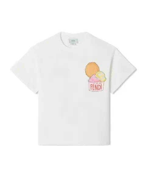 Fendi Jersey T-shirt - White