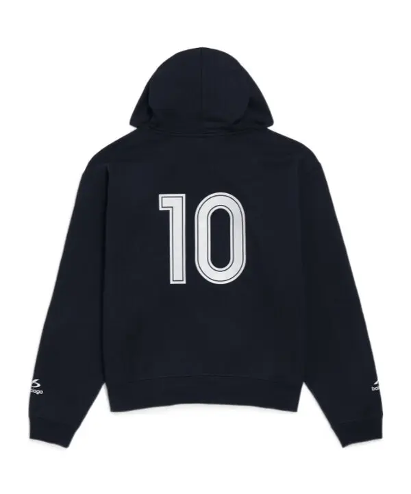 Balenciaga Soccer Oversized Zip-up Hoodie