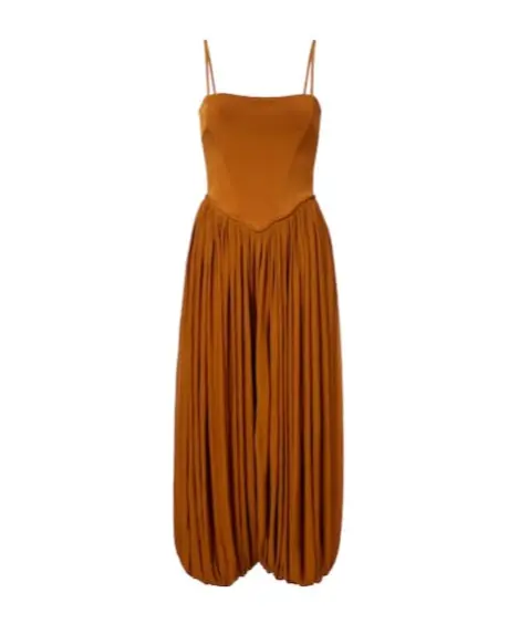 Zimmermann Luna Pleated Jersey Jumpsuit